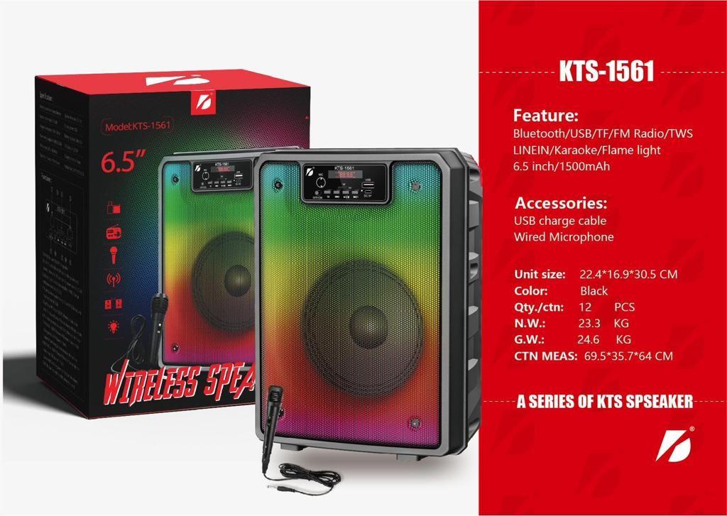 KTS-1561 6.5” Siyah Mikrofonlu Bleutooth-Fm-Usb Küçük El Anfisi fiyatı ...